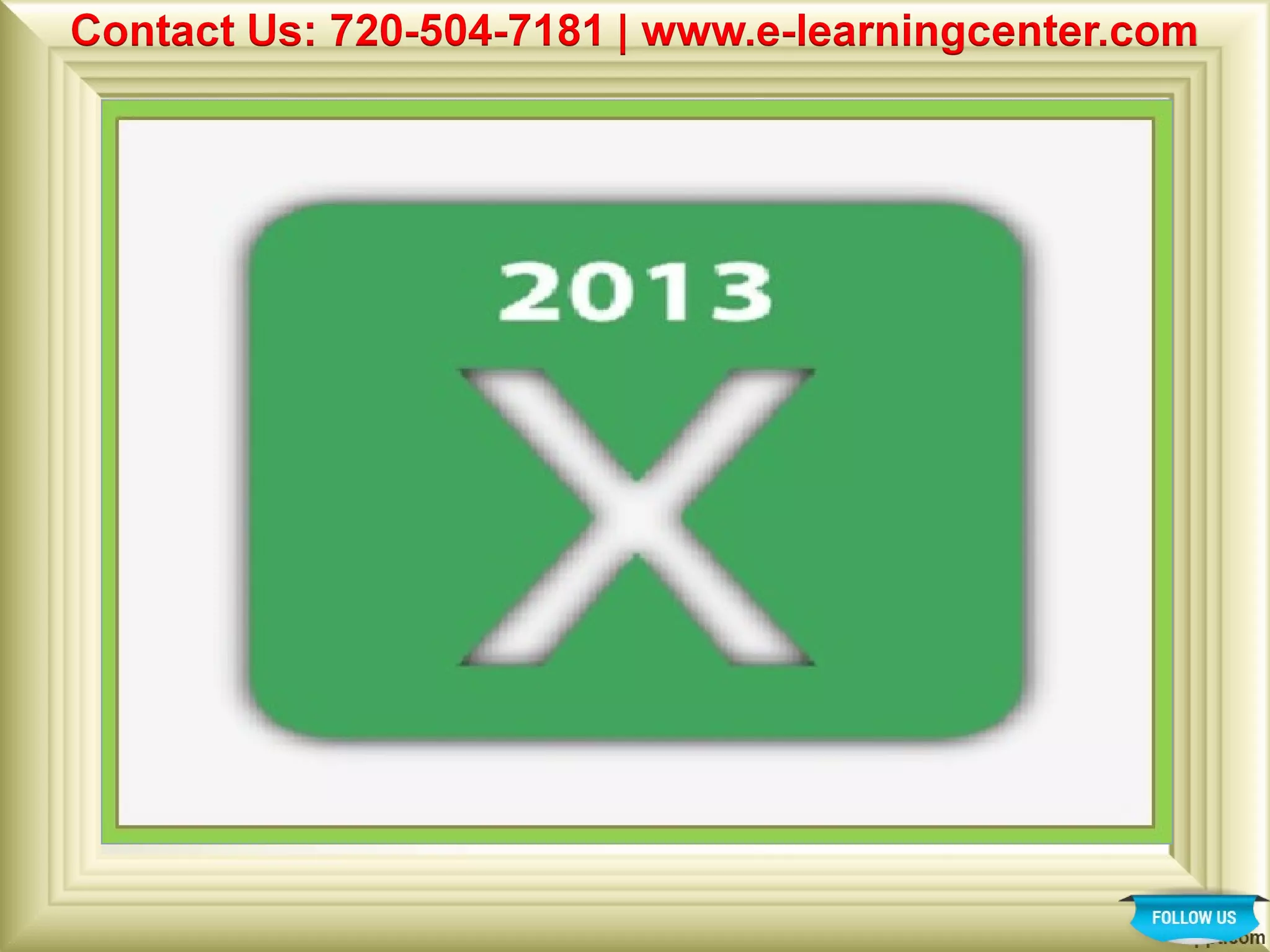 Complete Excel Training Course | PPT