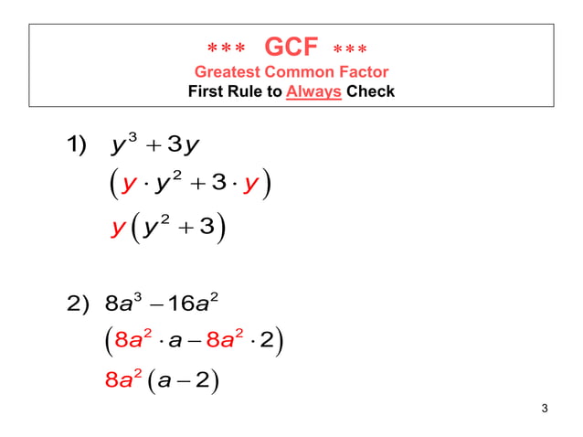 Complete Factoring Rules.ppt