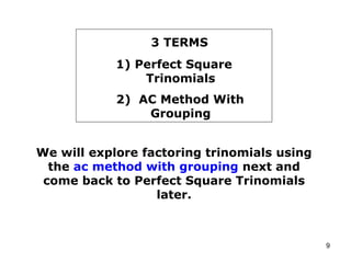 Complete Factoring Rules.ppt