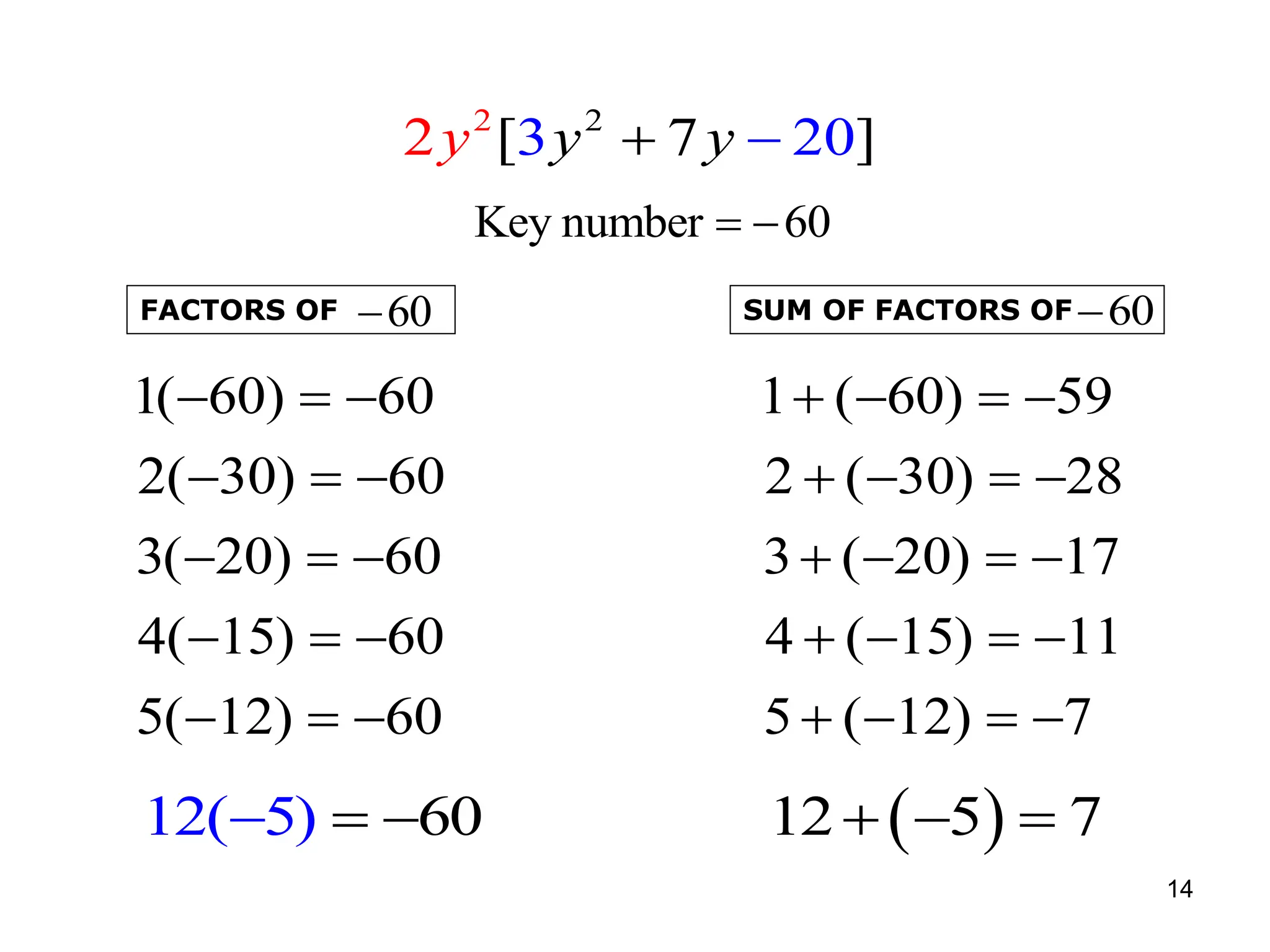 Complete Factoring Rules in Grade 8 Math.ppt