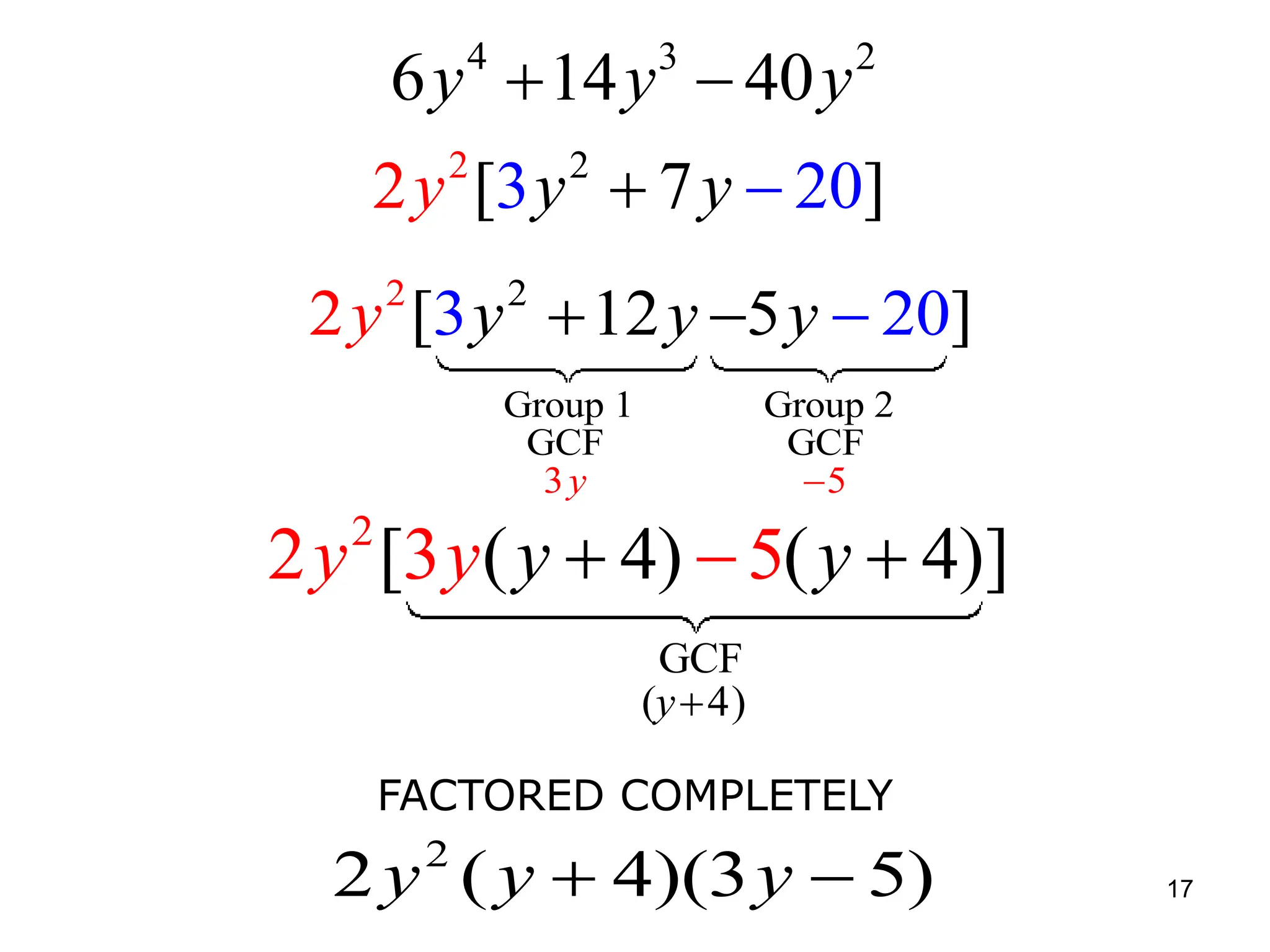 Complete Factoring Rules in Grade 8 Math.ppt