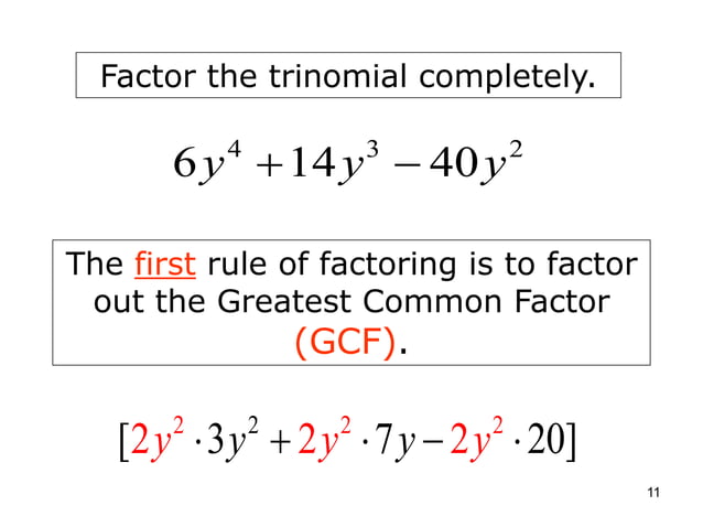 Complete Factoring Rules in Grade 8 Math.ppt