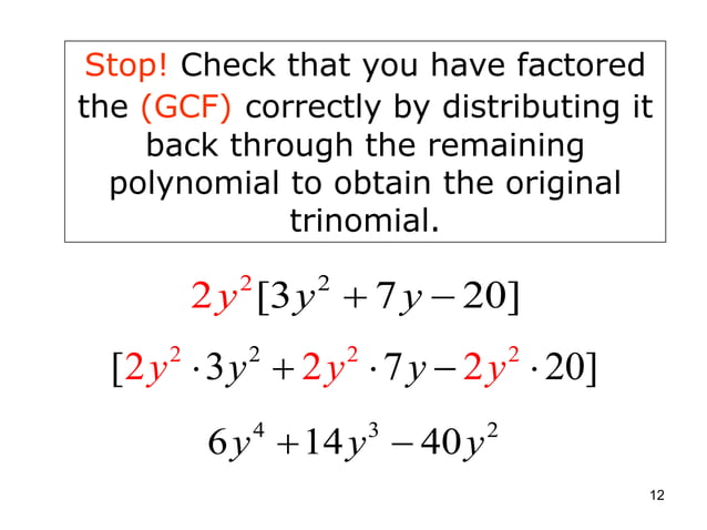 Complete Factoring Rules in Grade 8 Math.ppt