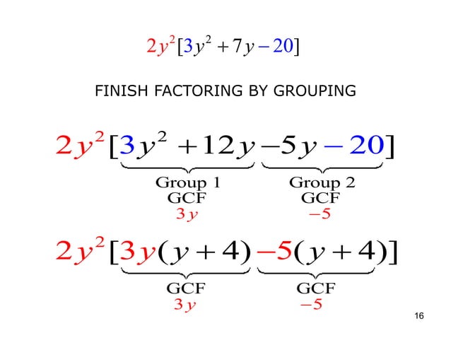 Complete Factoring Rules in Grade 8 Math.ppt