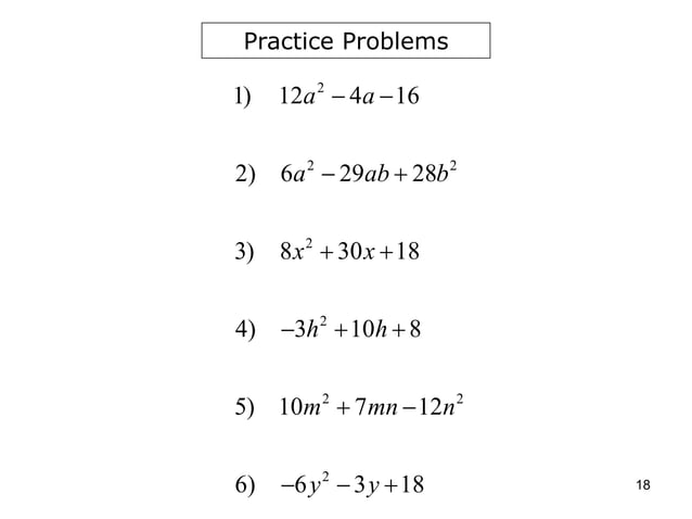 Complete Factoring Rules in Grade 8 Math.ppt