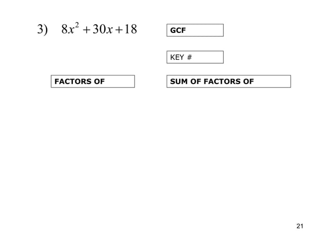 Complete Factoring Rules in Grade 8 Math.ppt