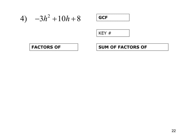 Complete Factoring Rules in Grade 8 Math.ppt