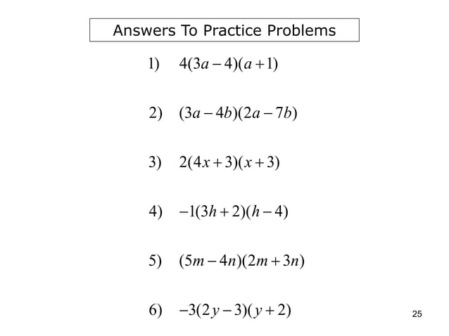 Complete Factoring Rules in Grade 8 Math.ppt