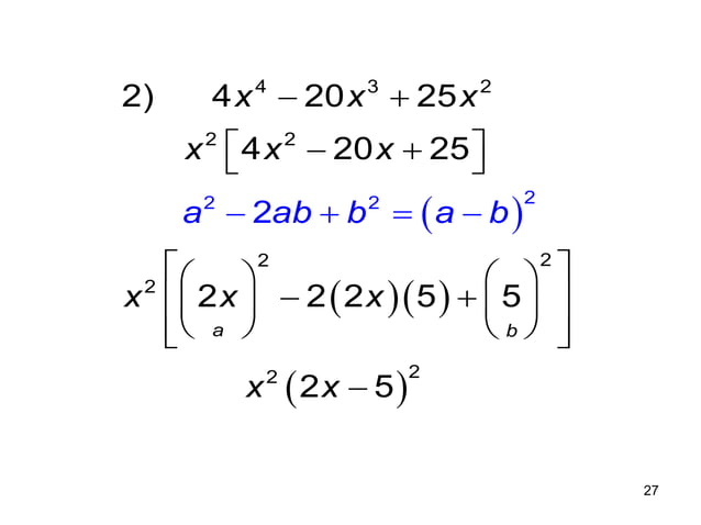 Complete Factoring Rules in Grade 8 Math.ppt