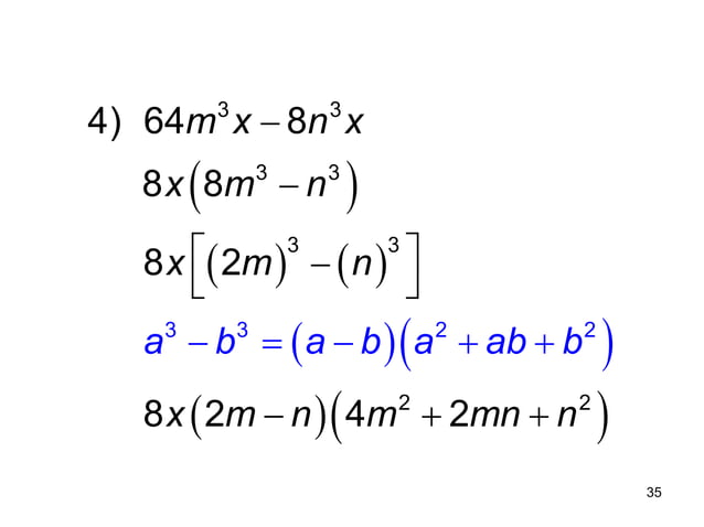 Complete Factoring Rules in Grade 8 Math.ppt