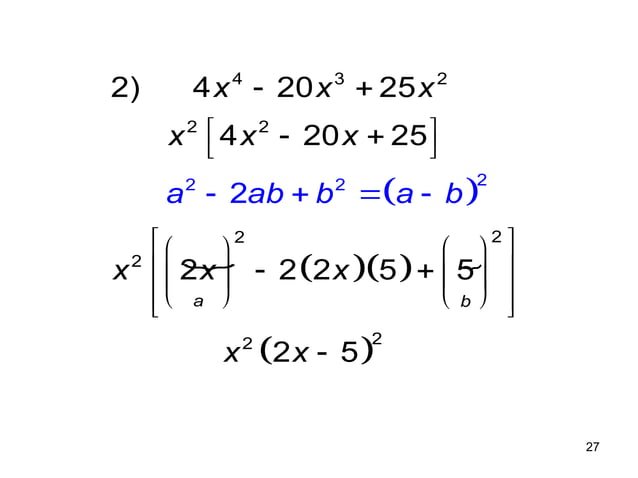 Complete Factoring Rules for Grade 8.ppt