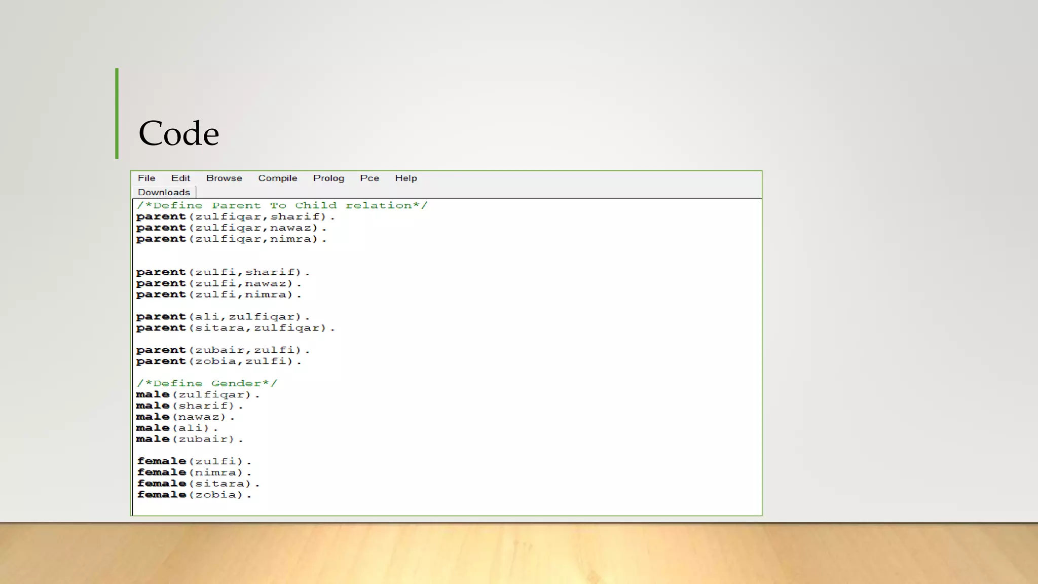 Family Tree on PROLOG | PPT