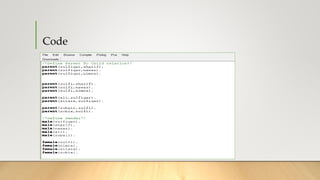 Family Tree on PROLOG | PPT