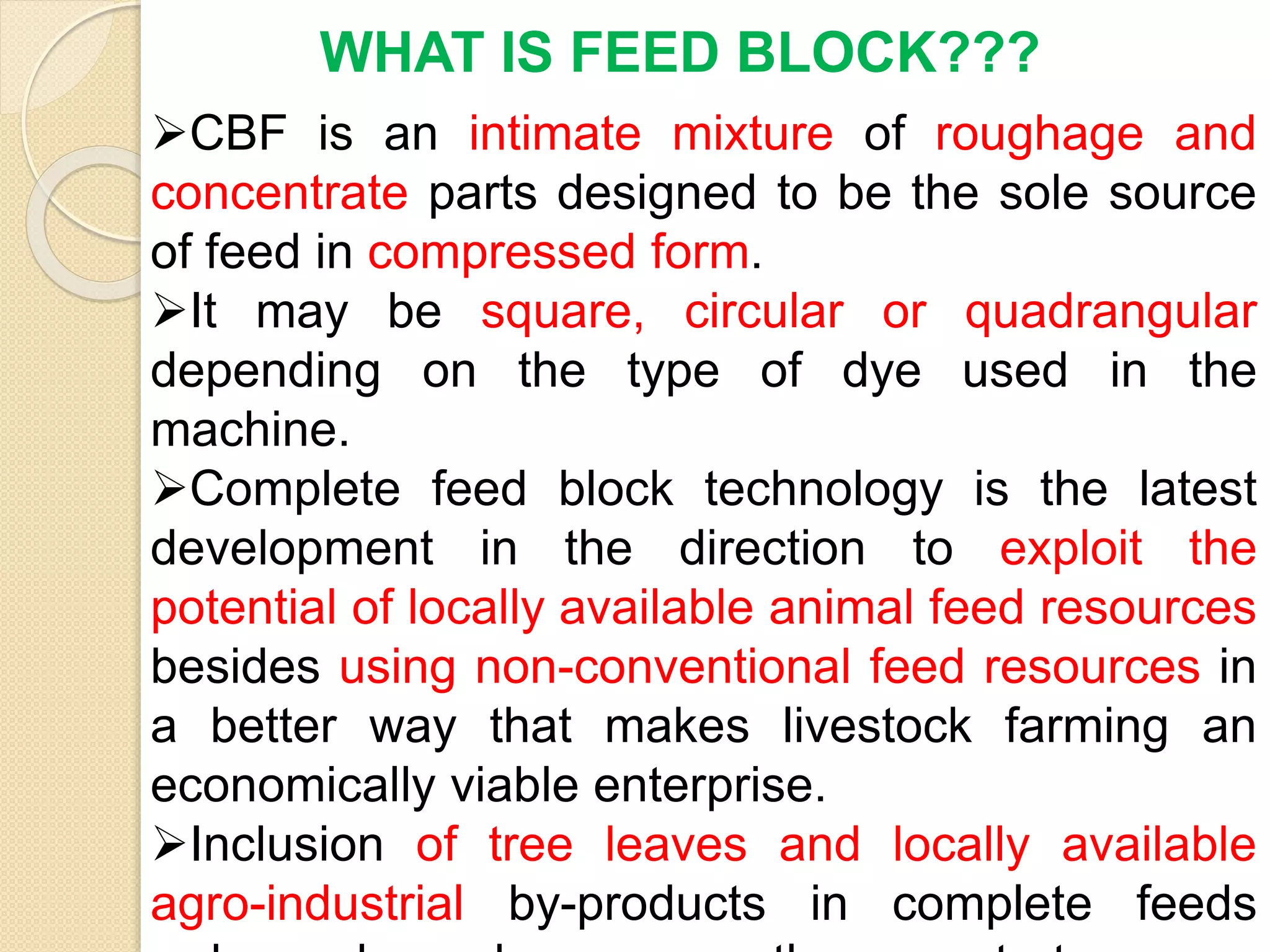 Complete feed block.pptx