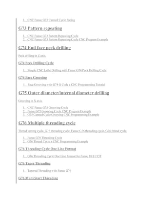 Complete g code list | PDF