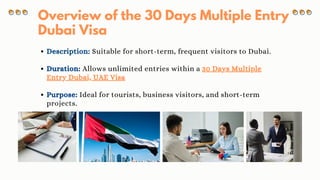 Complete Guide About 30 & 60 Days Multiple Entry Dubai Visa | PPT