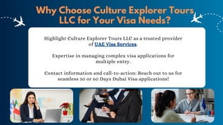 Complete Guide About 30 & 60 Days Multiple Entry Dubai Visa | PPT