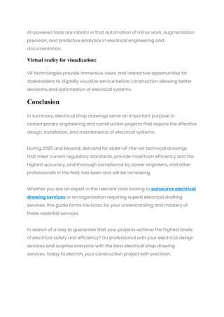 Complete Guide for Electrical Drawing Services 2025 | PDF