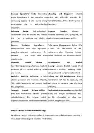 Complete Guideliness to Build an Effective Maintenance Plan.ppt