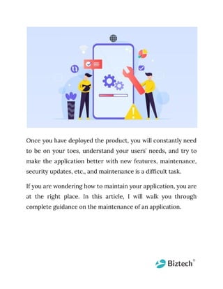 Complete guide on mobile app maintenance | PDF