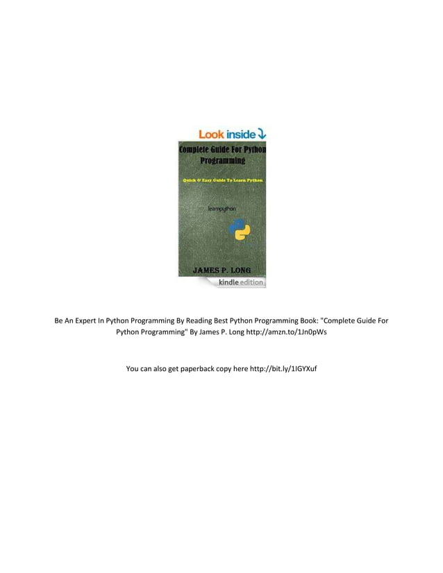 Complete guide python programming | PDF Complete guide python programming | PDF