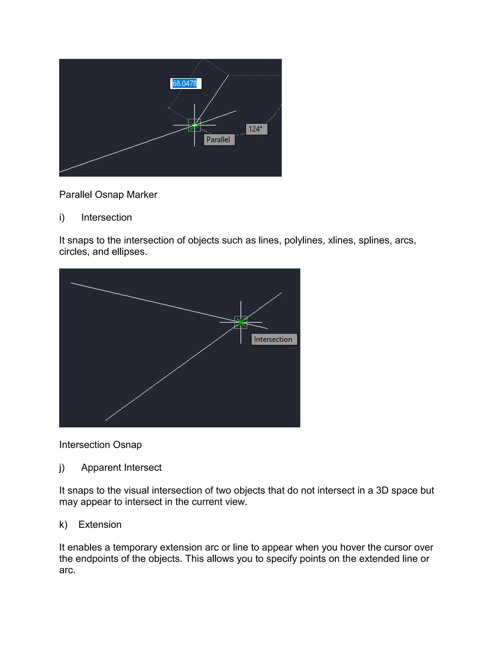 Complete Guide To Autocad Object Snap Featuredocx Operating Systems Computer Software And