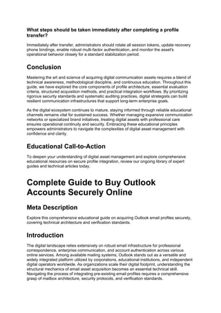 Complete Guide to Buy Outlook Accounts Securely Onlin | DOCX