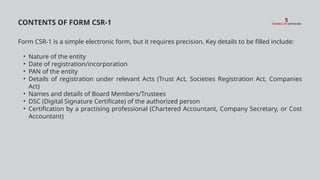 Complete Guide to CSR -1 Registration.pptx