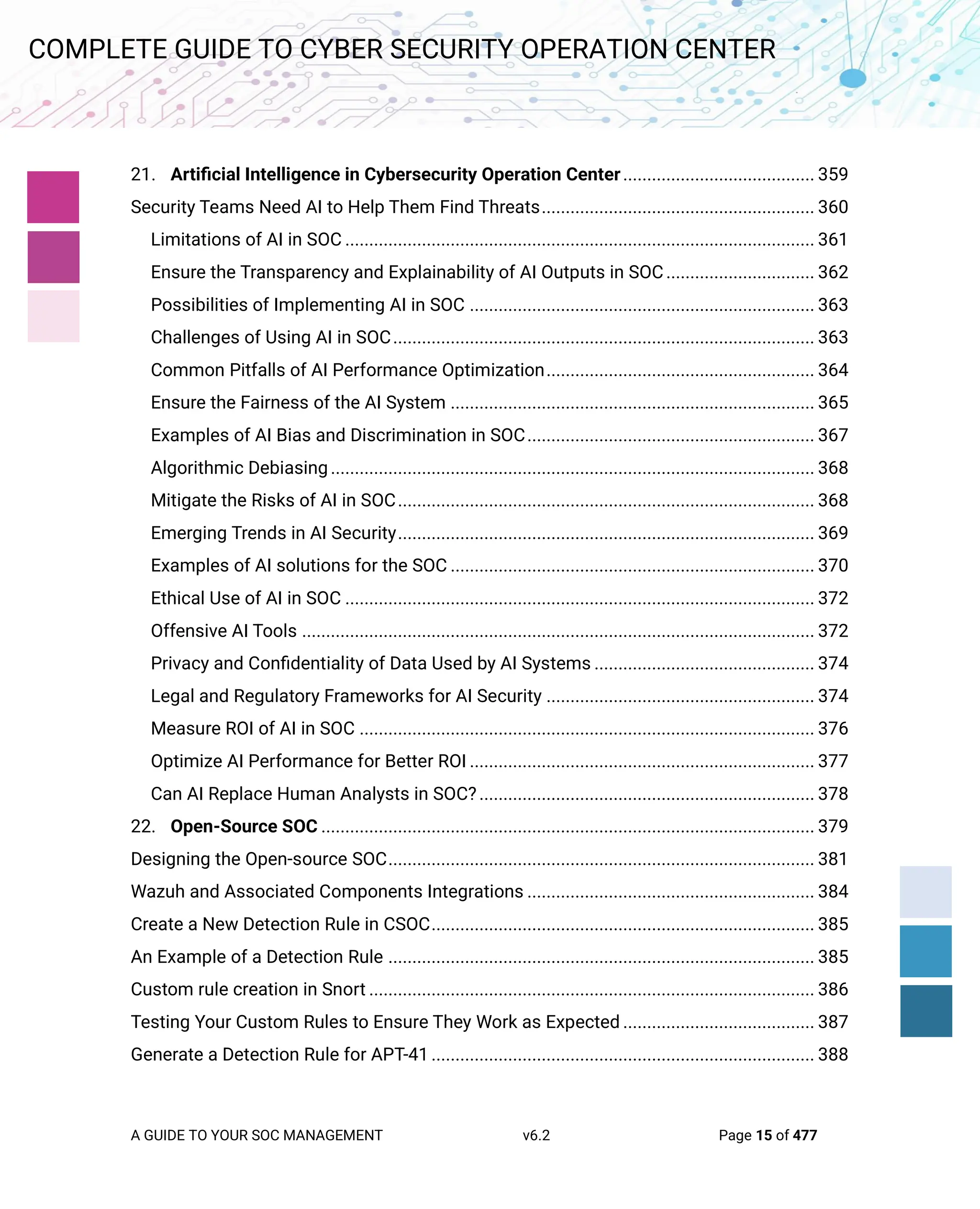 Complete Guide to Cyber Security Operation Center v6.2 | PDF