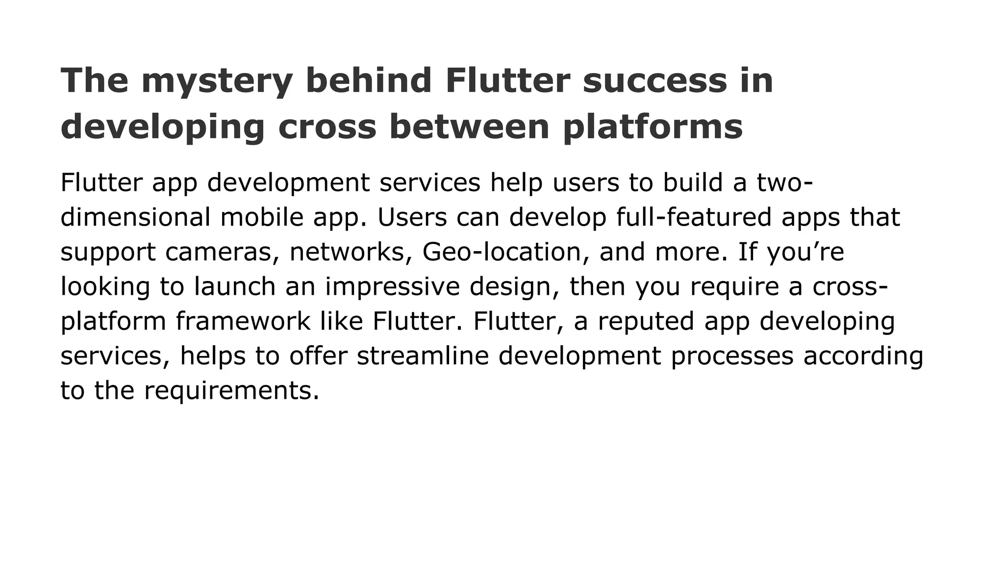 Complete guide to flutter app development | PPTX