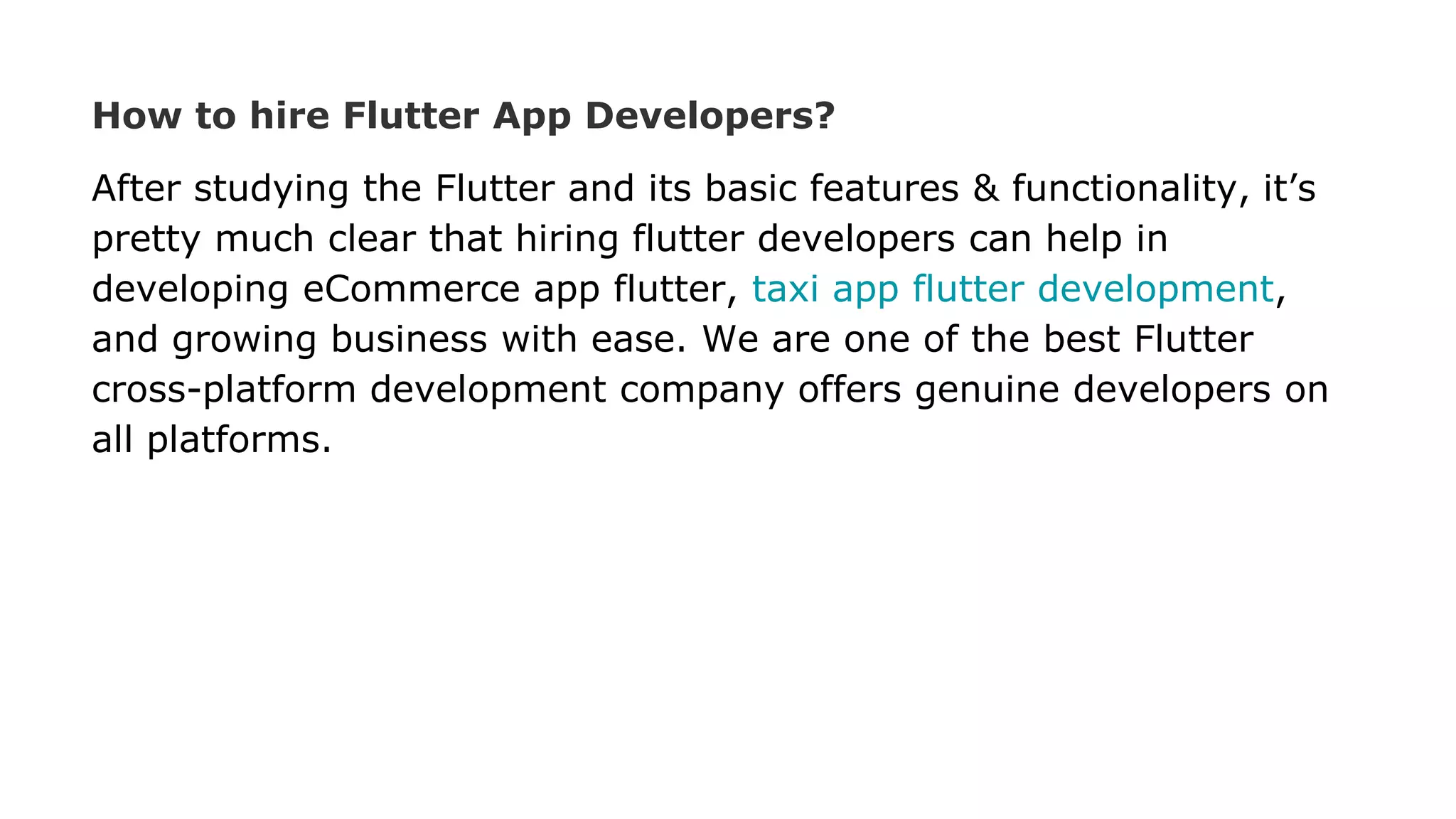 Complete guide to flutter app development | PPTX