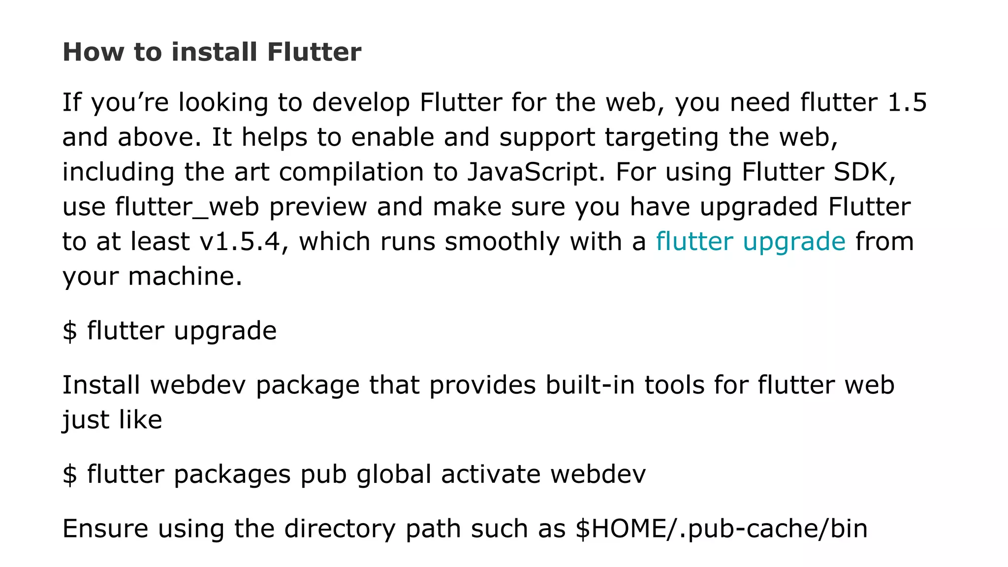 Complete guide to flutter app development | PPTX