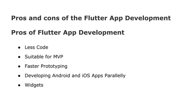Complete guide to flutter app development | PPTX