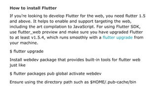 Complete guide to flutter app development | PPTX