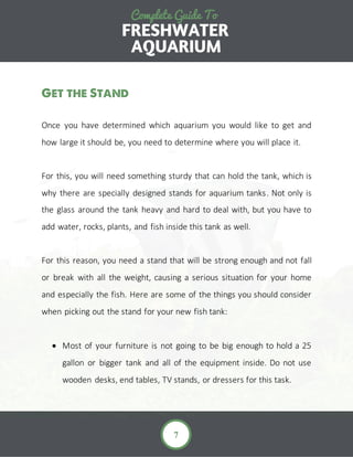 Complete Guide to Freshwater Aquarium | PDF