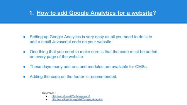 Complete guide to google analytics | PPT