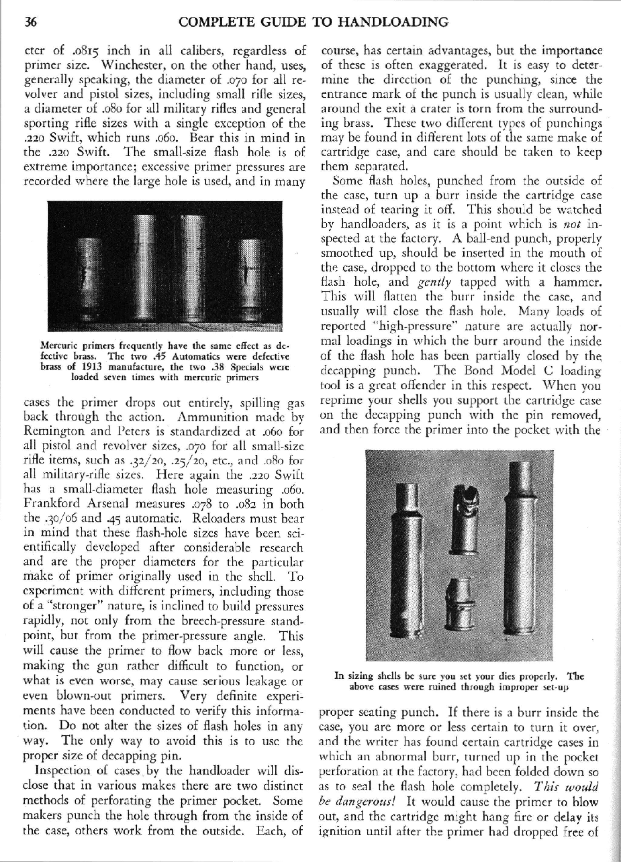 Complete guide to_handloading - sharpe - 1937 | PDF