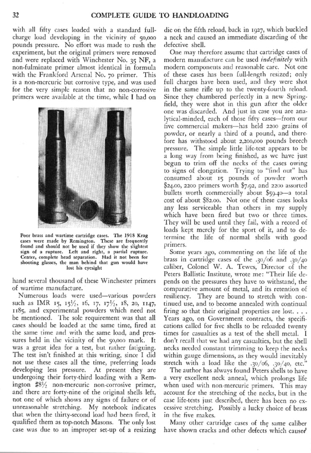 Complete guide to_handloading - sharpe - 1937 | PDF