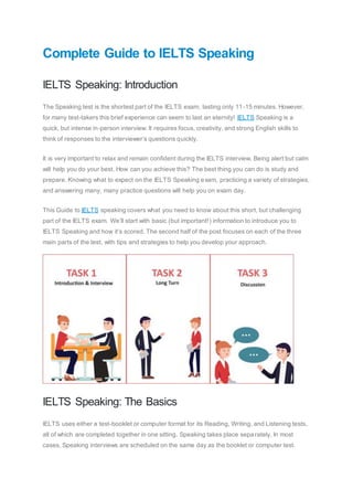 Complete guide to ielts speaking | PDF