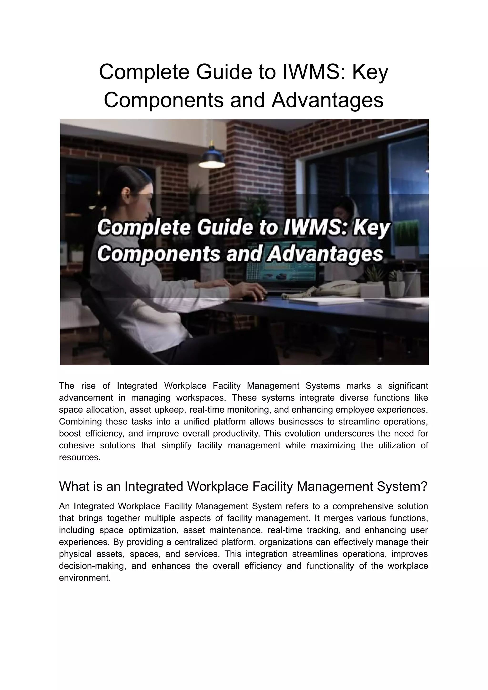 Complete Guide to IWMS_ Key Components and Advantages.pdf