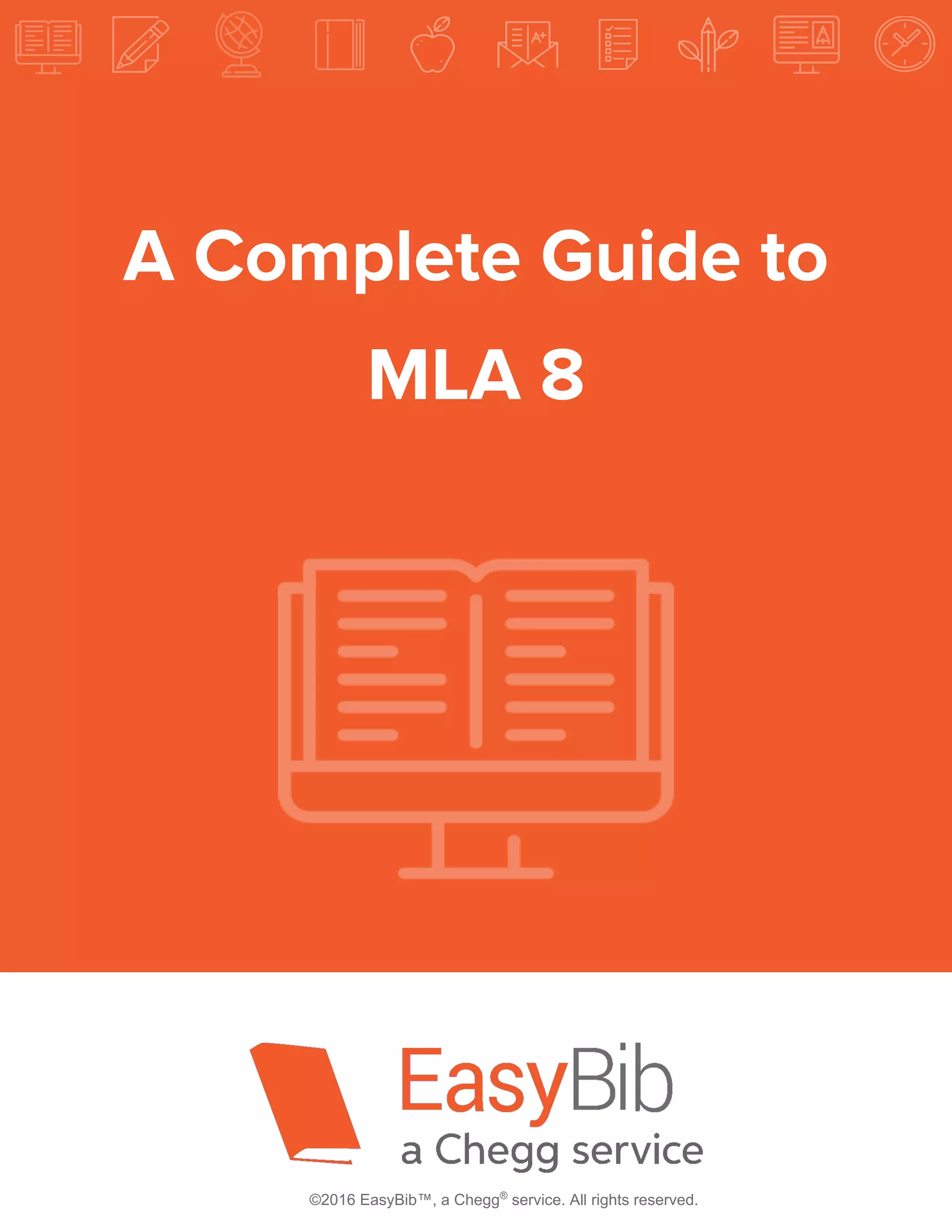 Complete Guide to MLA 8 by easyBib | PDF