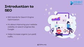 Complete guide to SEO | IIDMC Certification | PDF