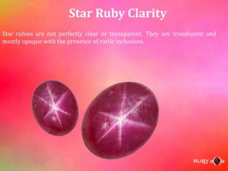 Complete Guide To Star Ruby Gemstone | PPTX