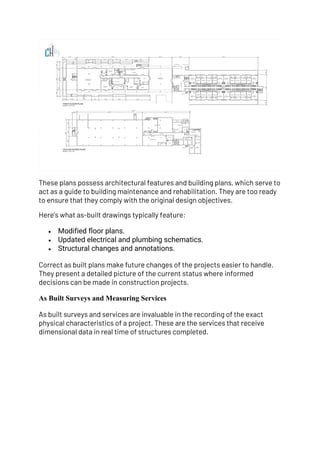 Complete Guide to the Importance of As-Built Services | PDF