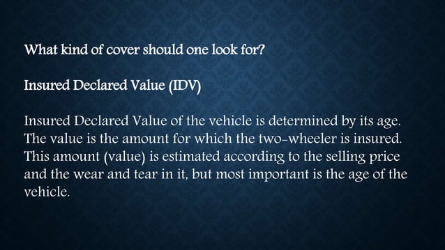 Complete guide to vehicle insurance | PPT