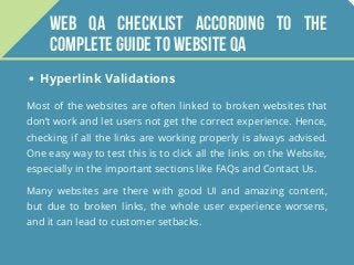 Complete Guide to Website QA | PDF