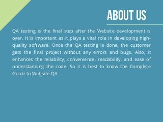 Complete Guide to Website QA | PDF
