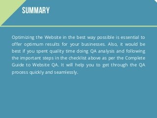 Complete Guide to Website QA | PDF