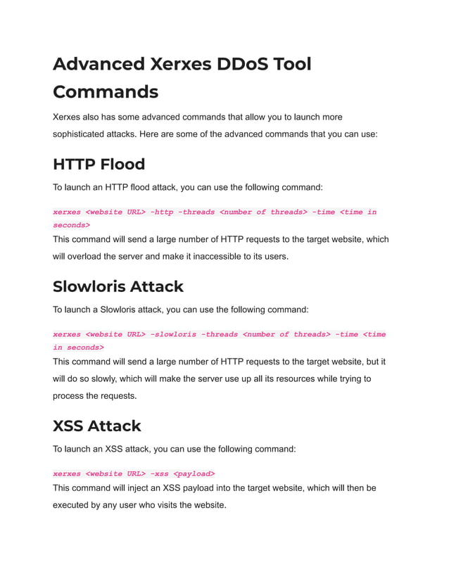 Complete Guide to Xerxes DDoS Tool Commands.pdf
