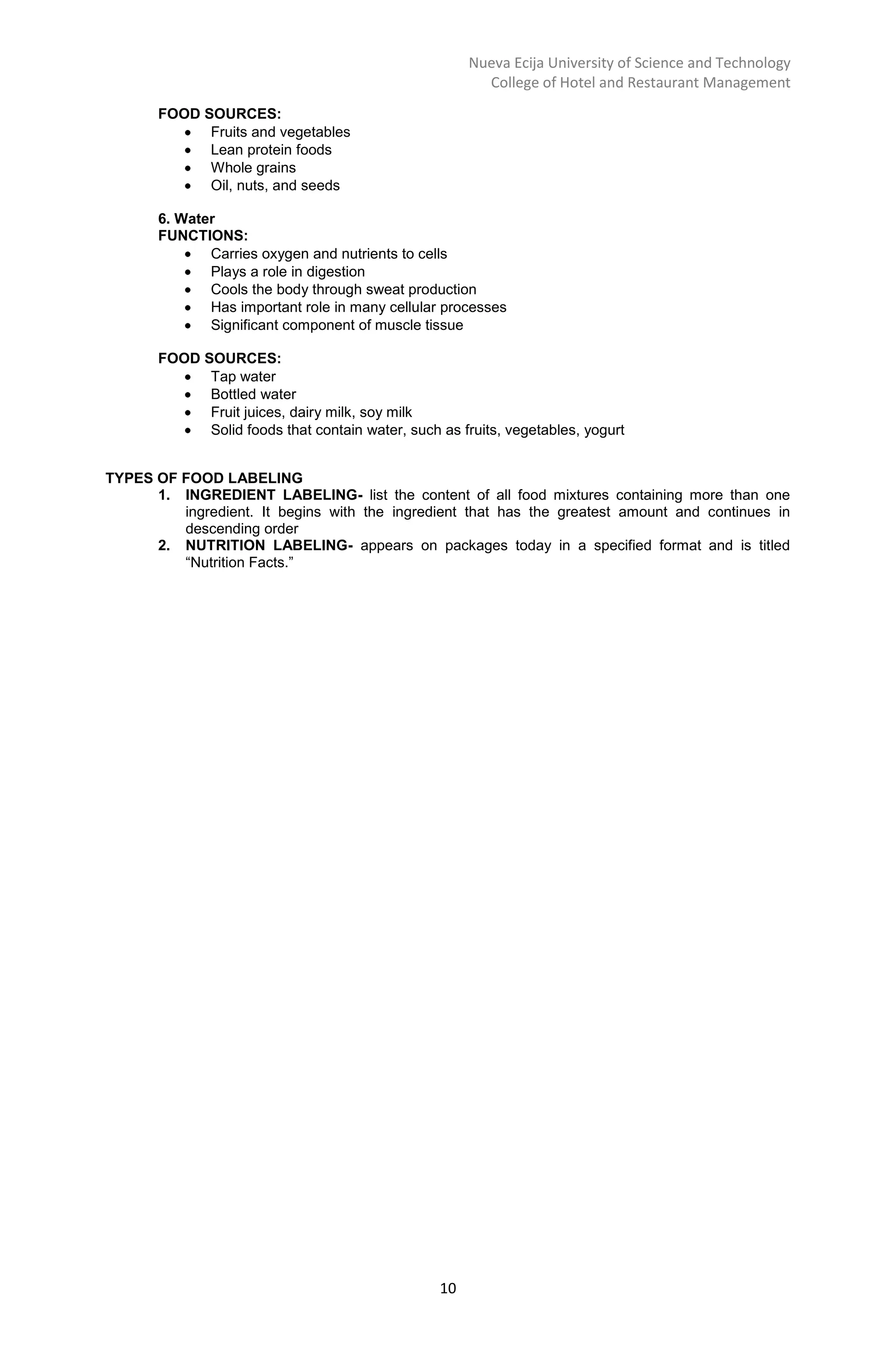 MEAL MANAGEMENT | DOCX